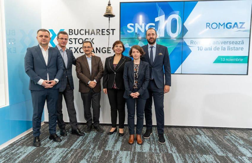 ROMGAZ aniversează 10 ani de la listarea la Bursa de Valori București ...